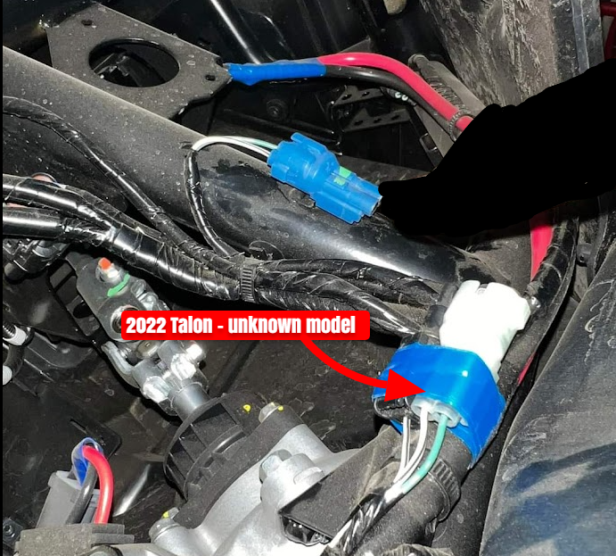 Honda Talon Key-on 2 pin harness for GPS power socket. - The Honda SxS ...