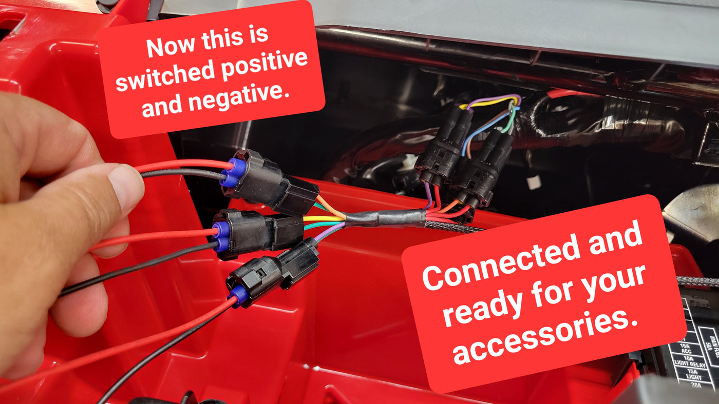 Pioneer 1000, accessory switch wire harness conversion kit. - The Honda ...