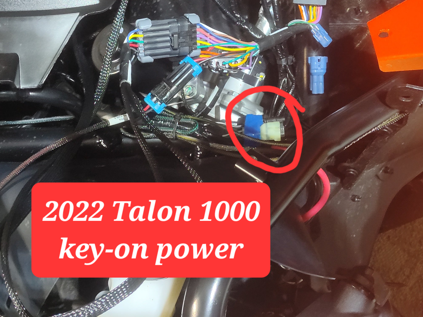 2022+ Honda Power ACC pin for Key-on power. Pioneer, Talon - The Honda ...