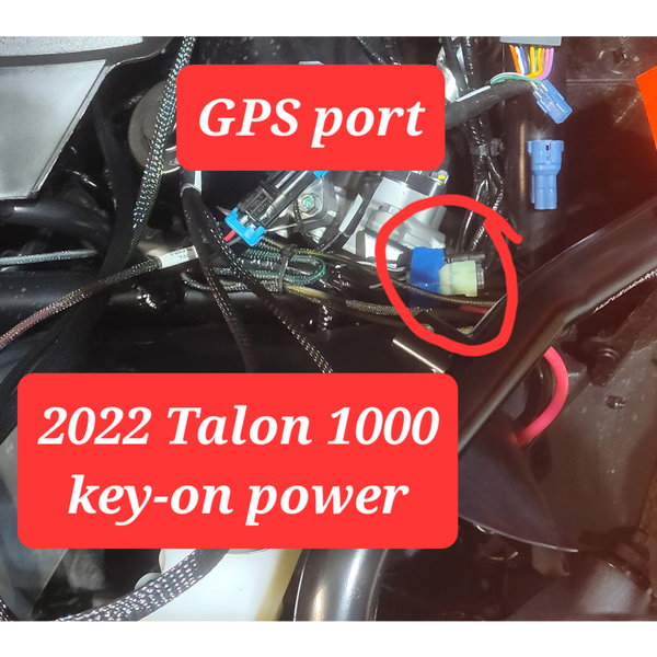 2022 Honda Talon Key-on 2 pin harness for GPS power socket. - The Honda ...